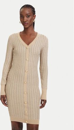 Guess Strickkleid W5RK09 Z3KT0 Beige Bodycon Fit