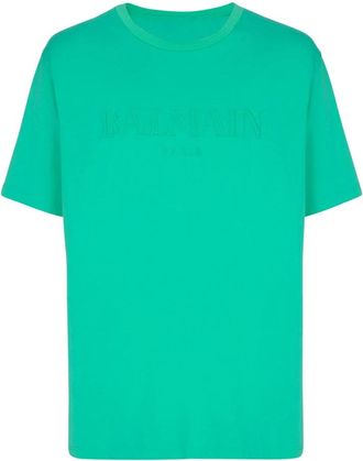 Balmain Homme, Tops, Vert, Taille: S T-shirt Vintage Brod&eacute;