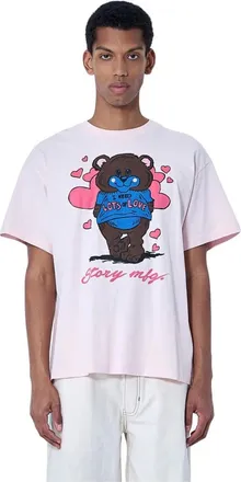 Story mfg. Story mfg., Homme, Tops, Rose, Taille: S T-shirt &agrave; imprim&eacute; graphique