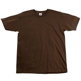 Fruit Of The Loom T-Shirt à Manches Courtes pour Homme (L) (Chocolat)