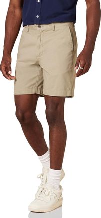 Amazon Essentials Herren Slim-Fit-Chinoshorts, 18cm, Kaki, 42W