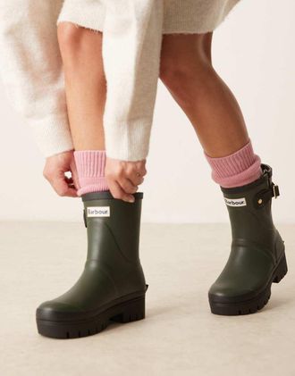 Barbour Raelynn - Gummistiefel in Olivgr&uuml;n/Schwarz