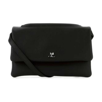 Courr&egrave;ges Cuff Leather Miniclutch - - Bags - Damen - Schwarzk - ONE SIZE