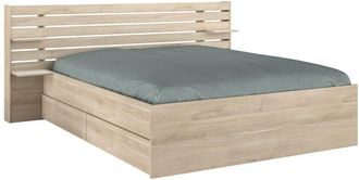 Vente-Unique Vente-unique - Lit 160 x 200 cm avec rangements - Coloris : Naturel - tenalia ii