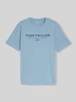 Tom Tailor Regular Fit T-Shirt mit Label-Schriftzug