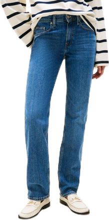 Tommy Hilfiger Damen Jeans Hose Classic Straight Fit, Blau (Nos Mid Blue), 28W/30L