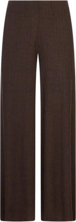 Agnona Femme, Pantalons, Brun, Taille: 40 FR Pantalon large