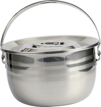 BESPORTBLE 1stück Großer Edelstahl Kochtopf Für Camping Hochwertiger Suppentopf Mit Antihaftbeschichtung Robustes Kochgeschirr Für Outdoor Und Zuhause Vielseitig