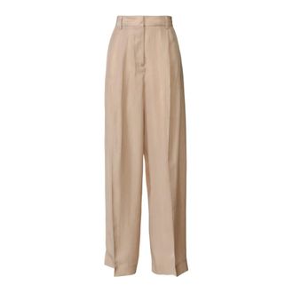 Fabiana Filippi Femme, Pantalons, Beige, Taille: 40 FR Wide Pantalons