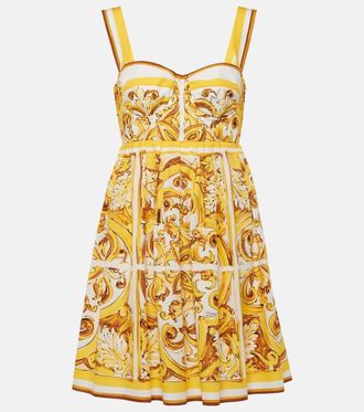 Dolce & Gabbana Robe Majolica en coton