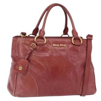 Miu Miu Sac &agrave; main Pre-owned - Femme - Pre-owned - Rouge - Taille: ONE Size