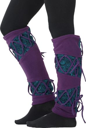 Purewonder Damen Stulpen Beinstulpen Fleece Beinw&auml;rmer Nr. 4 Lila