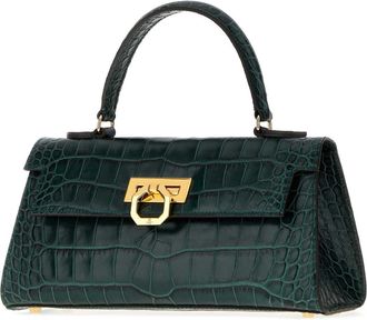 Carbotti Masami Top Handle Bag - Green