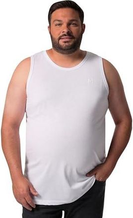 Men Plus Hommes Grandes Tailles L-8XL Débardeur Men+ à col Rond, Collection Basic - Jusquau 8 XL Blanc Neige 8XL 836303200-8XL
