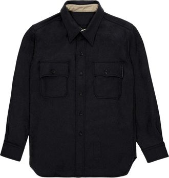 Fortela Surchemise boutonn&eacute;e - Homme - Chemises - Bleu - Taille: S