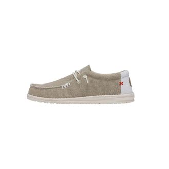Hey Dude Atmungsaktiver und strapazierf&auml;higer Freizeit-Mokassin Wally Braided - - Shoes - Herren - Beige - 43 EU