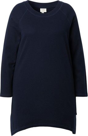 Ulla Popken Longsleeve Shirt Waffelpiqu&eacute; Rundhals Langarm Biobaumwolle