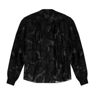 Etro Fil Coup&eacute; Chiffon Button-Up Shirt - - Blouses & Shirts - Damen - Schwarzk - M