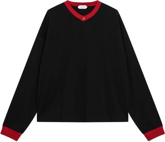 Versace Homme, Tops, Noir, Taille: L T-Shirt Manches Longues