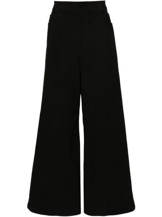 Juun.J pantalon ample à taille ceinturée - Noir