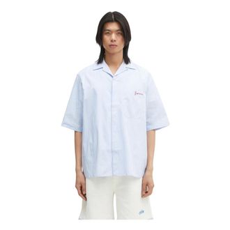 Fiorucci Homme, Chemises, Bleu, Taille: S Short Sleeve Chemises