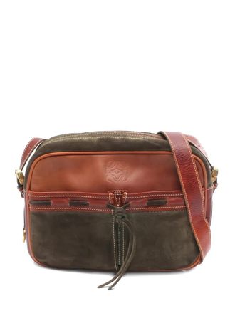 Loewe 2000s Anagram Schultertasche - Braun