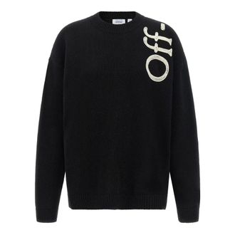 Off-white Femme, Pulls, Noir, Taille: 40 FR Pull Bookish Partag&eacute; en Maille