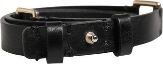 Gianfranco Ferre unisex, Accessoires, Noir, Taille: ONE Size Fine Ceinture de Taille avec Boucle M&eacute;tallique Dor&eacute;e