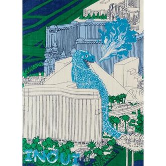 Inou&iuml; Editions Foulard imprim&eacute; en laine