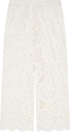 Emporio Armani Femme, Pantalons, Blanc, Taille: 36 FR Wide Pantalons