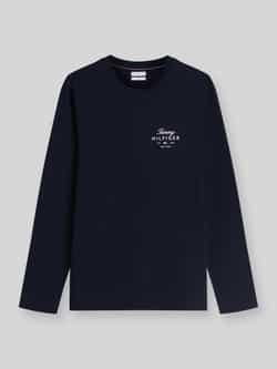 Tommy Hilfiger Regular Fit Langarmshirt aus reiner Baumwolle