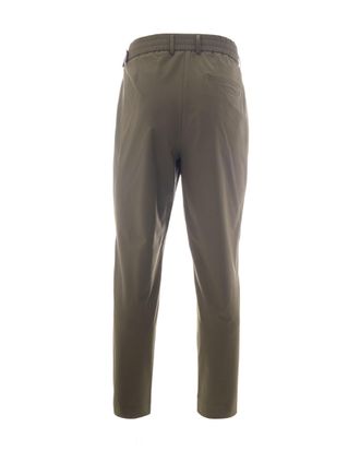 HUGO BOSS Tapered Stretch-Blend Trousers - Green