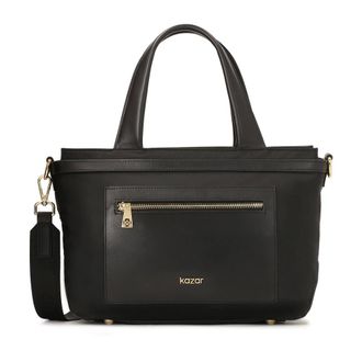 Kazar Textile Handtasche und Umh&auml;ngetasche - - Bags - Damen - Schwarzk - ONE SIZE