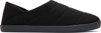 Toms Herren Ezra Hausschuh, Black Felt Fleece, 40.5 EU