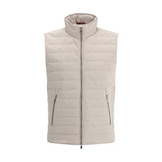 Brunello Cucinelli Homme, Vestes, Beige, Taille: S Quilted Vest Jacket
