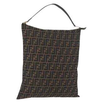 Fendi Pre-owned Vintage Zucca Schultertasche - - Pre-owned - Damen - Braun - ONE SIZE