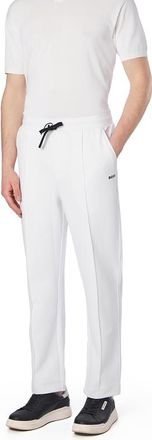 HUGO BOSS Herren Sweatpants wei&szlig; Baumwoll-Stretch