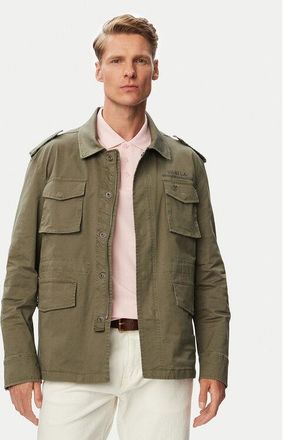 Beverly Hills Polo Club Hemdjacke P-SS26M-JK0197-0342 Gr&uuml;n Regular Fit