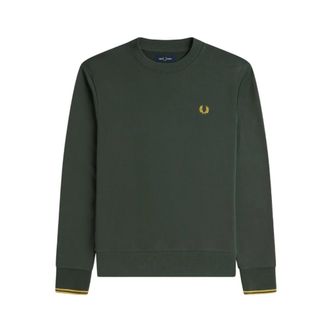 Fred Perry Gr&uuml;ner Sweatshirt Noos Sportswear Klassiker - - Sweatshirts & Hoodies - Herren - Gr&uuml;n - S