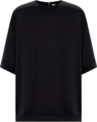 Toteme Femme, Tops, Noir, Taille: 40 FR Satin Tee