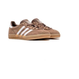 adidas Gazelle Indoor Sneakers Braun Retro-Stil - - Shoes - Herren - Braun - 46 EU