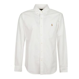 Ralph Lauren Homme, Chemises, Blanc, Taille: L Chemise Oxford en coton
