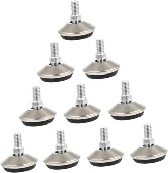 DOITOOL 10 St&uuml;ck Teiliges Verstellbare M&ouml;bel nivellierf&uuml;&szlig;e mit Drehbare und H&ouml;henverstellbare M&ouml;belbeine f&uuml;r Tische St&uuml;hle und Schr&auml;nke Robuste Kratzsch&uuml;tzend