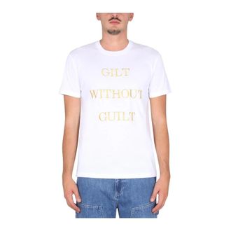 Moschino T-Shirt mit Stickerei - - Tops - Herren - Wei&szlig; - XL