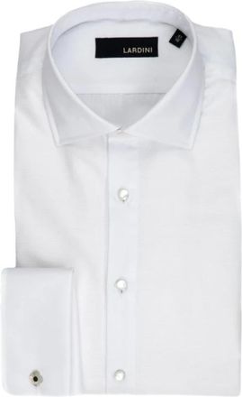 Lardini Homme, Chemises, Blanc, Taille: 3XL Frontale Plissettato