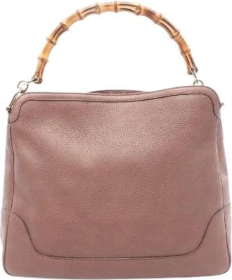 Gucci Sac bandouli&egrave;re en cuir Diana Pre-owned - Femme - Pre-owned - Rose - Taille: ONE Size