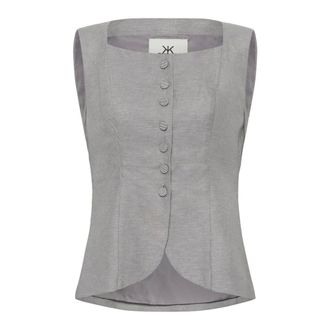 Karen by Simonsen Damen, Blusen & Hemden, Grau, MGr&ouml;&szlig;e