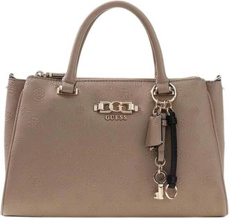 Guess Femme, Sacs, Beige, Taille: ONE Size Sac &agrave; main avec bandouli&egrave;re et poches multiples