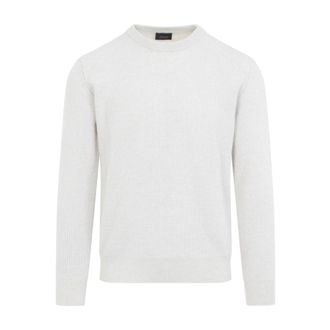 Brioni Pullover aus Kaschmir und Wolle mit Rundhalsausschnitt - - Knitwear - Herren - Wei&szlig; - XL