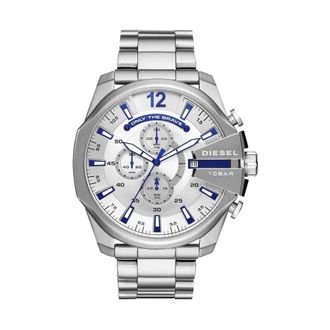 Diesel Dz4477 Mega Chief Chronograph - - Accessories - Herren - Grau - ONE SIZE